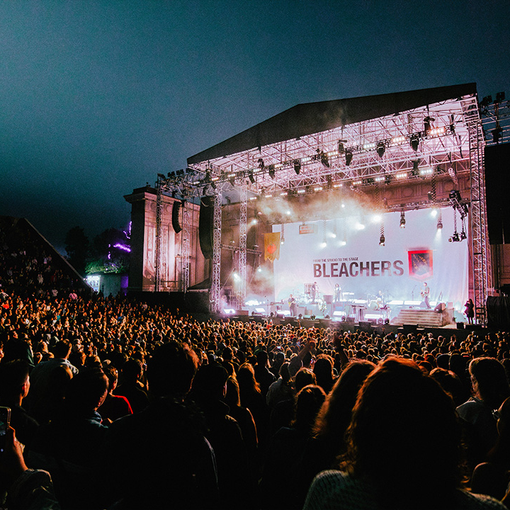 Bleachers absolutely obliterates Greek Theatre stage in Berkeley - Top ...